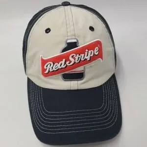 Red Stripe | Accessories | Red Stripe Hat Adjustable Black Beige ...